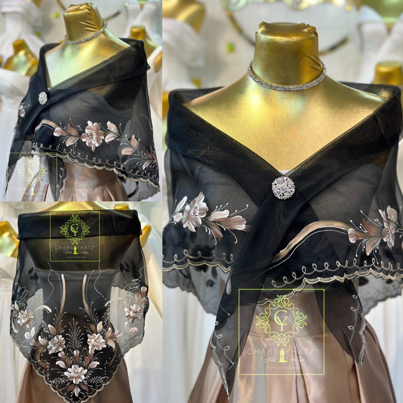 Modern Alampay Filipiniana Hand Painting with Embroidered | Shopee ...