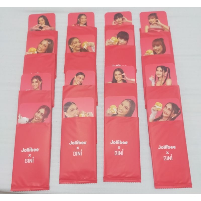Jollibee x BINI Photo card 16/16 (complete set) | Shopee Philippines