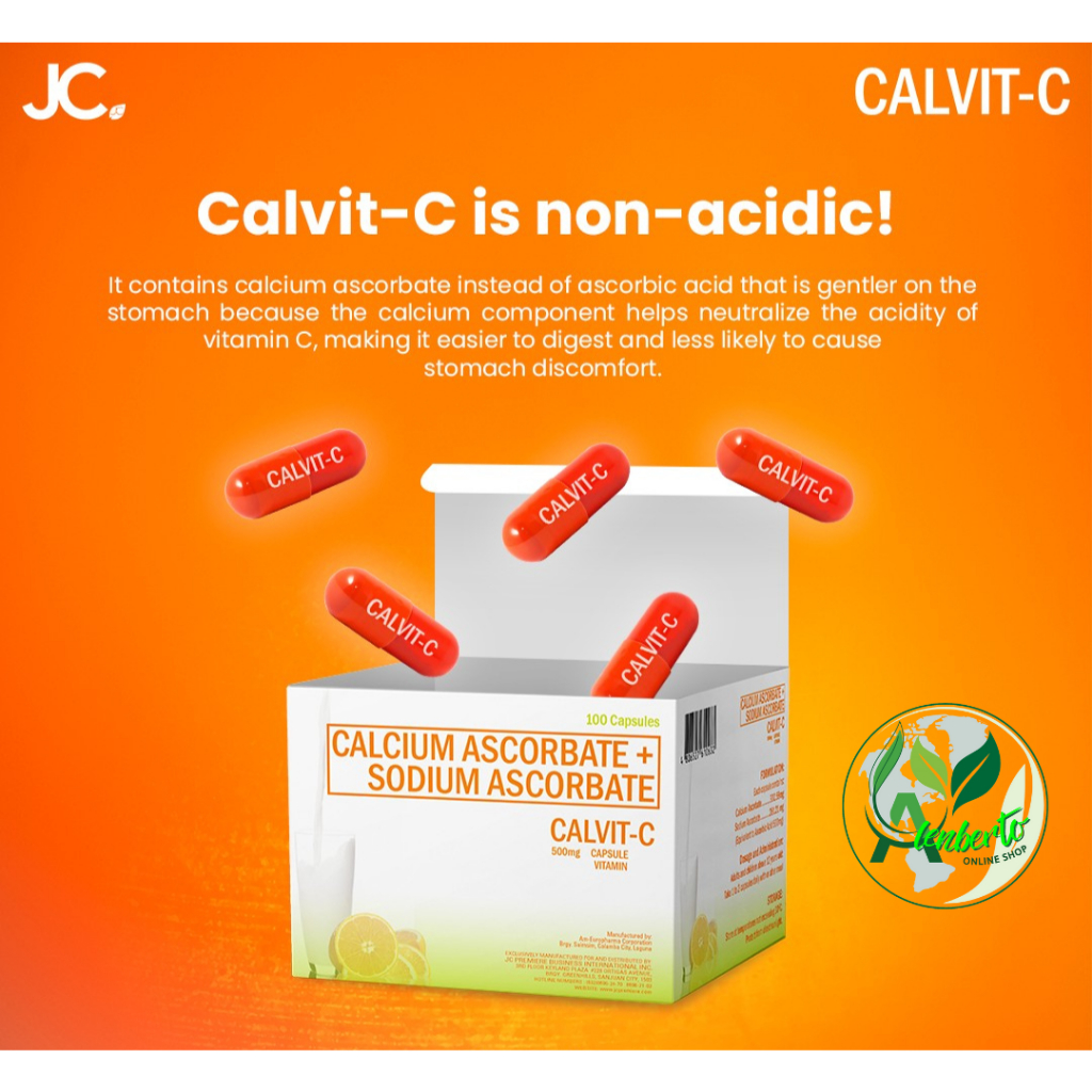Calvit-C (Non Acidic Vitamin C) | Shopee Philippines