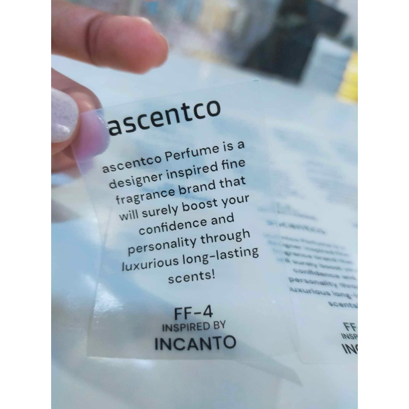 FROSTED TRANSPARENT STICKER (WATERPROOF) PER a4 YOUR LAYOUT, WE PRINT ...