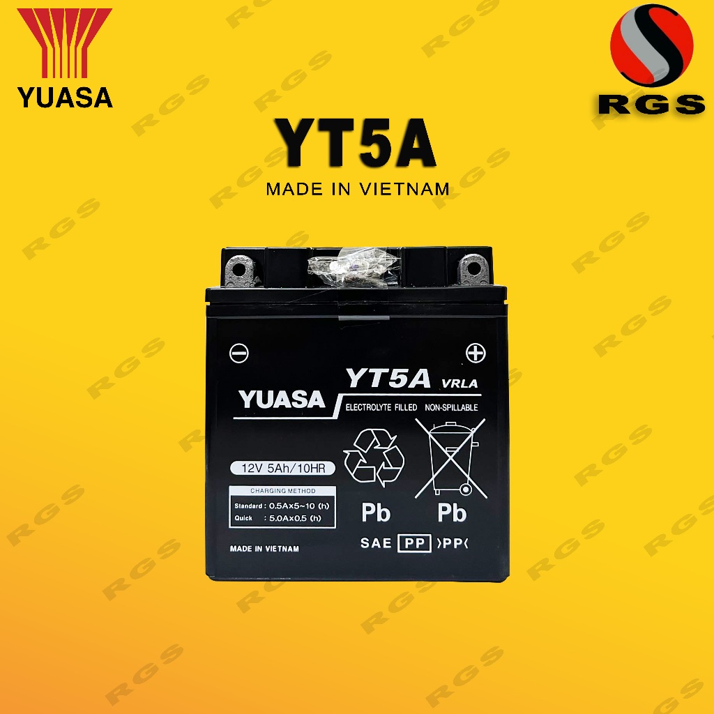 YUASA YT5A (SAME AS YB5L) - Factory Activated Maintenance Free (Best ...