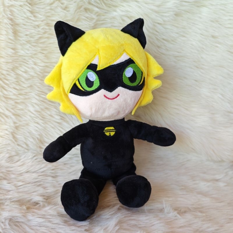 Miraculous ladybug black cat character plush doll | Shopee Philippines