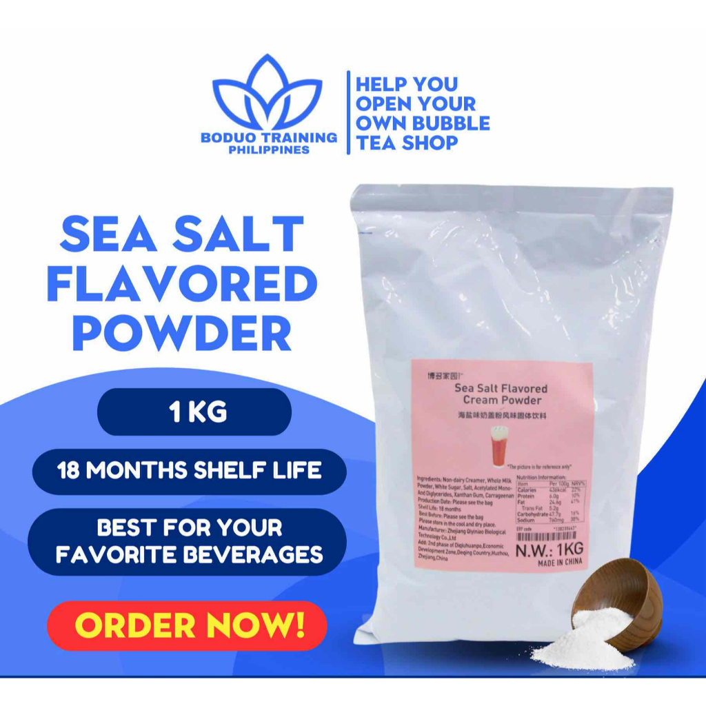 Sea Salt Cream Powder 1kg Cheese Milk Powder Cover Sea Salt | Shopee ...