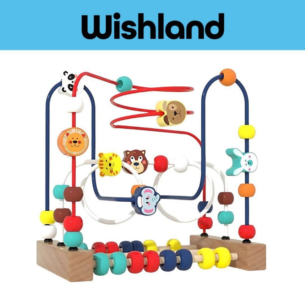 Wooden Animal Abacus Ages 3+ Beads Roller Intelligence Board Toys Gift ...