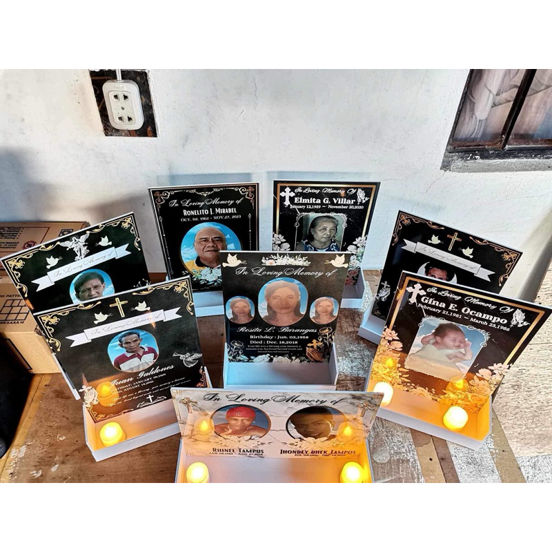 LAPIDA MADE WITH SINTRA BOARD WITH FREE LED CANDLE | Shopee Philippines