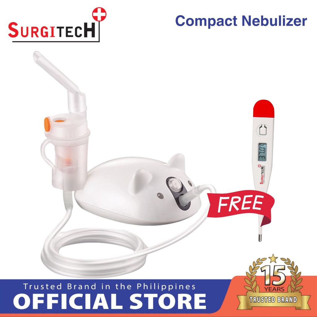 Surgitech Mouse Nebulizer Vaporizer Compressor WITH THERMOMETER ...