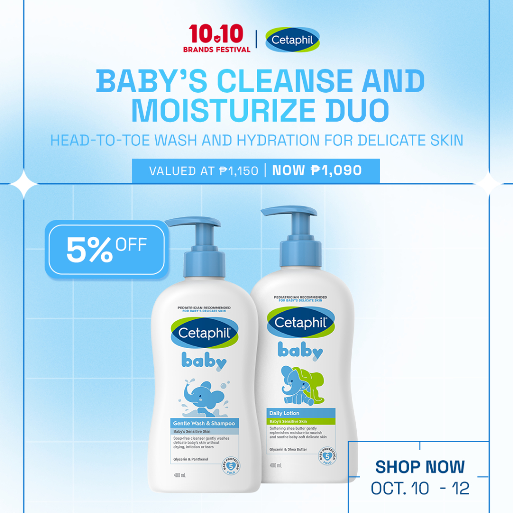 Cetaphil Newborn Care Set (Baby Gentle Wash & Shampoo Pump - 400ml ...