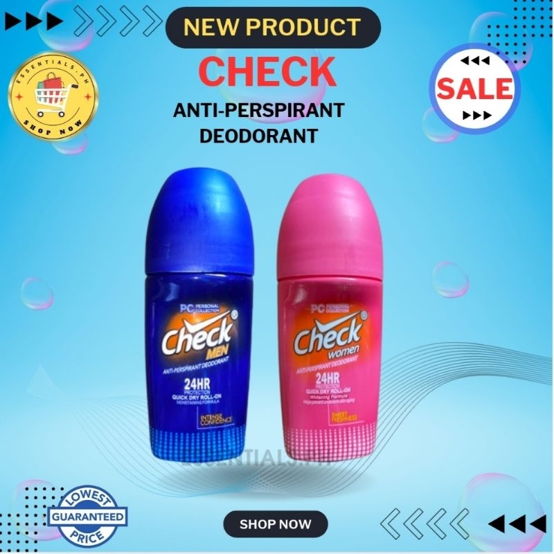 CHECK ANTI PERSPIRANT DEODORANT 50ML | Shopee Philippines