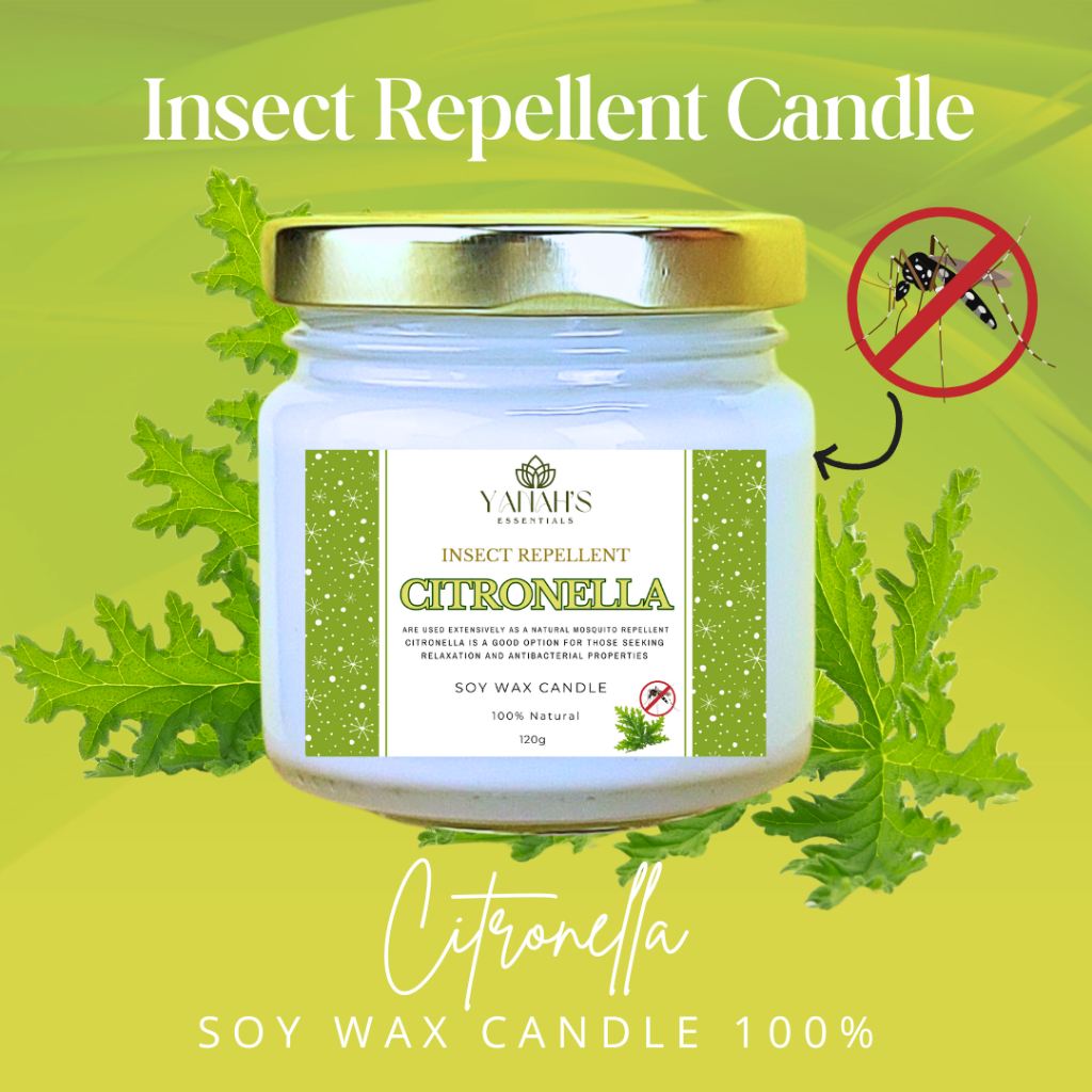 Citronella Candle Mosquito Repellent handmade Soy Wax | Shopee Philippines