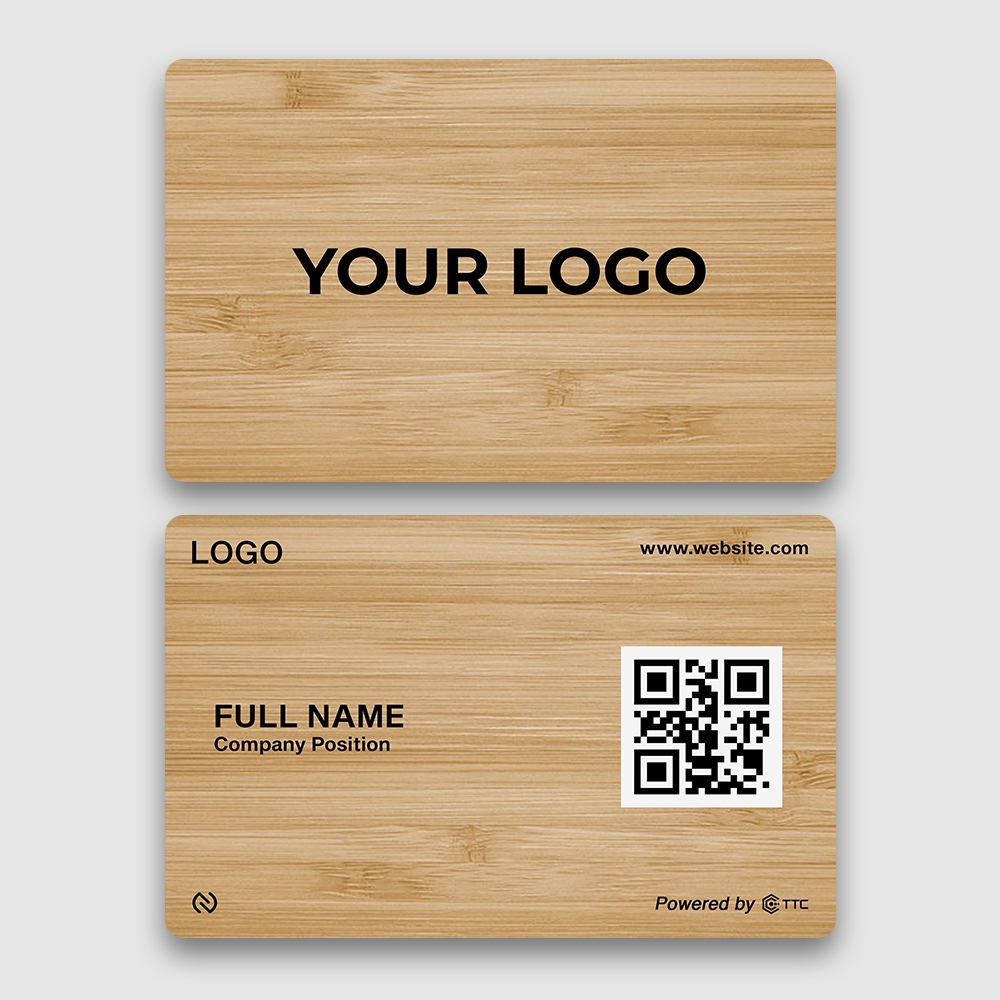 Tap To Connect Customized Bamboo Digital Business Card | Shopee Philippines