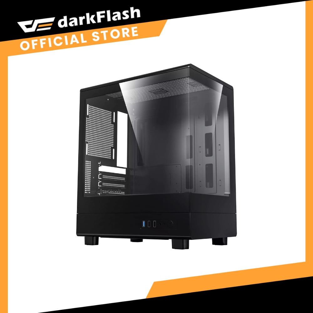 Darkflash DB330M Tempered Glass m-ATX Case Black | Shopee Philippines