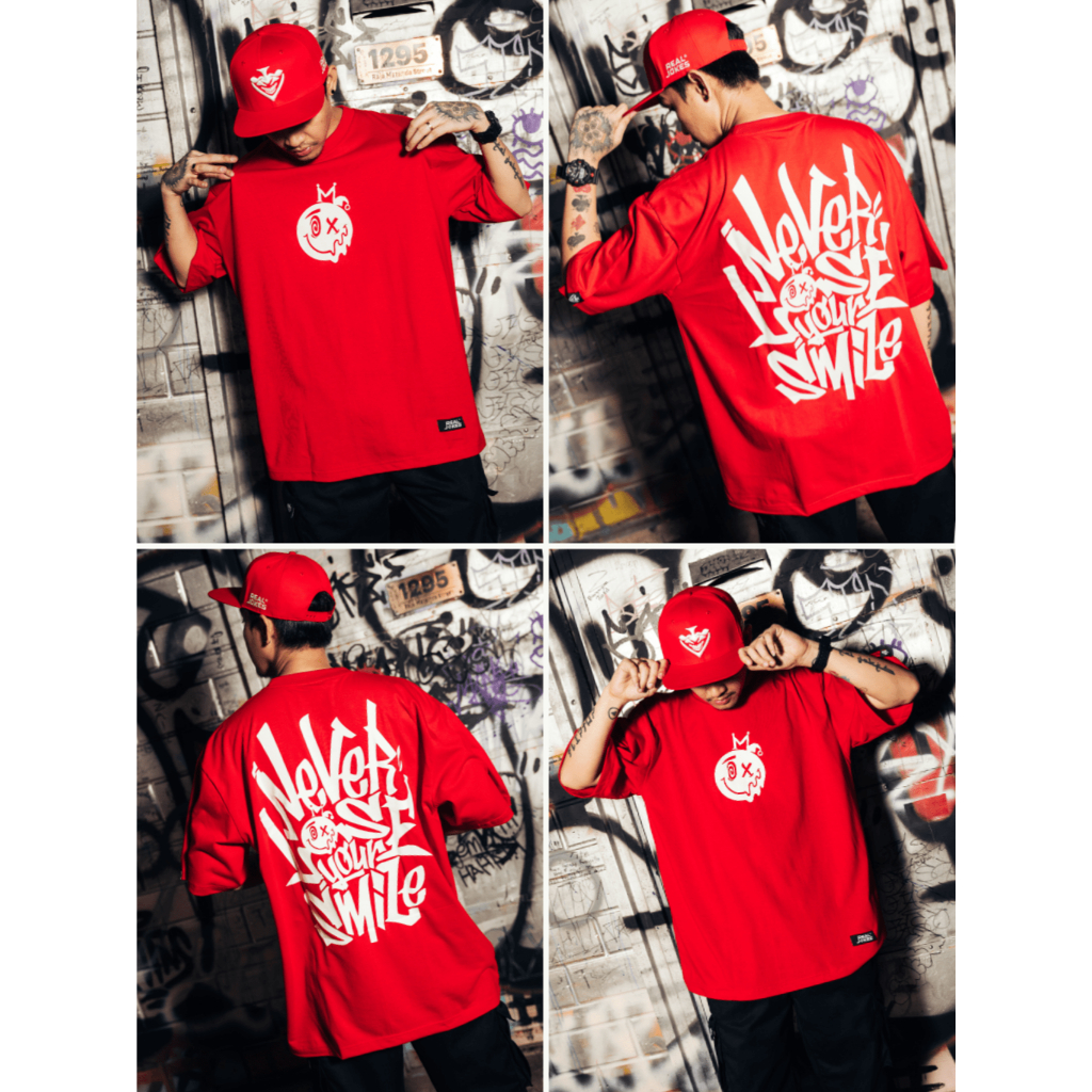 Real Jokes Clothing NLYS (Never Lose Your Smile) Shirt Red | Shopee ...