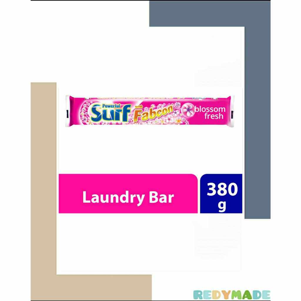 Surf Pink Detergent Bar Blossom Fresh with Fabcon 4 x 380g | Shopee ...