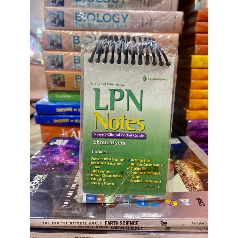 LPN Notes Nurse’s clinical pocket guide bg Myers | Shopee Philippines
