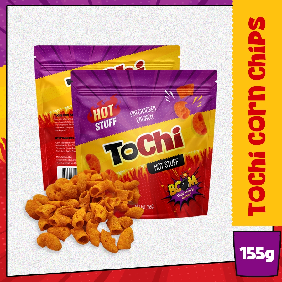 Tochi Hot Stuff Snack - Spicy Corn Crunch 155g | Shopee Philippines