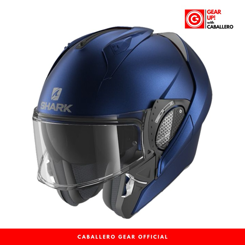 Shark EVO GT Matt Blue Modular Helmet | Shopee Philippines