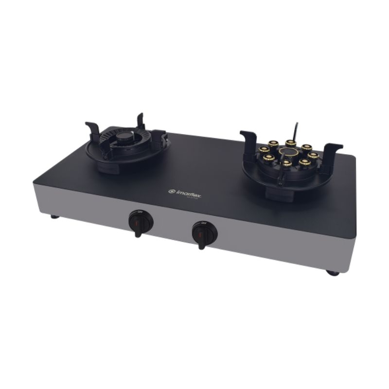 Imarflex Double Gas Stove Multi Ring Burner & Turbine Burner Design ...