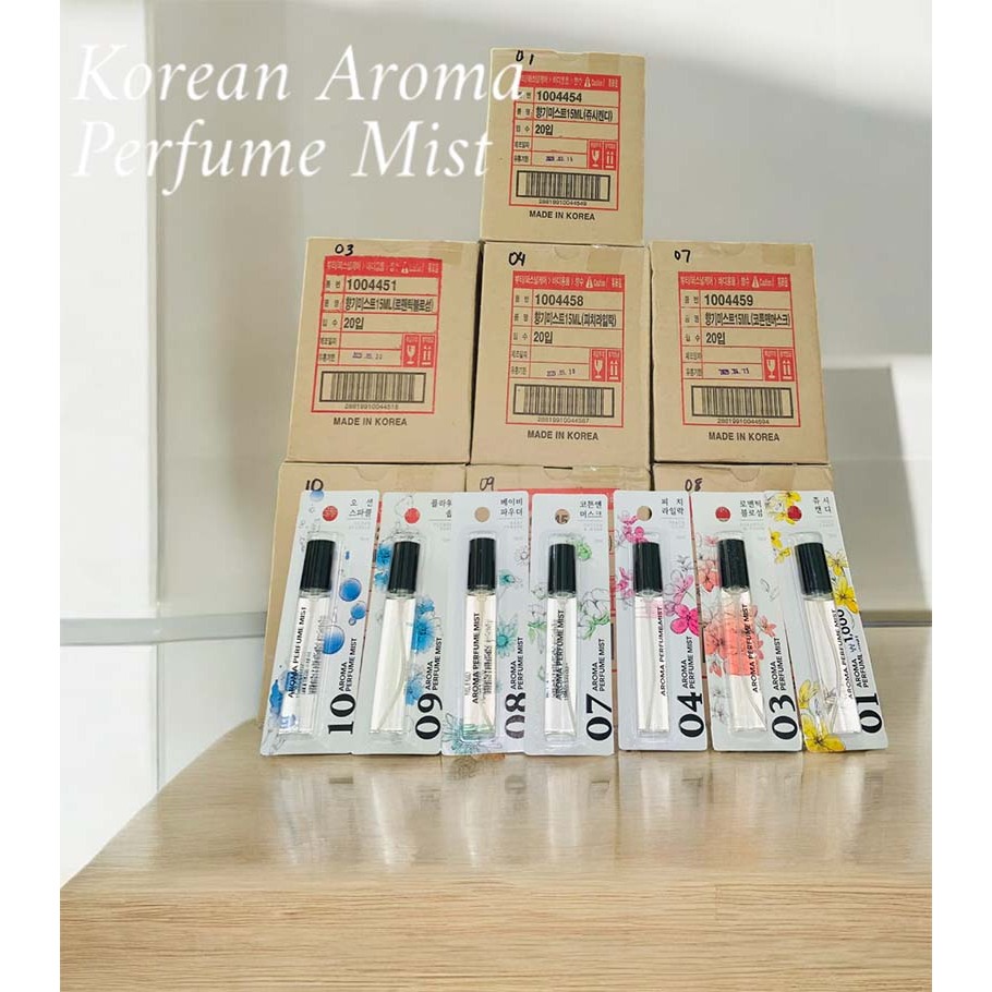 WHOLESALE Korean Aroma Perfume Mist 15ml (20 pcs/1 box) | Shopee ...