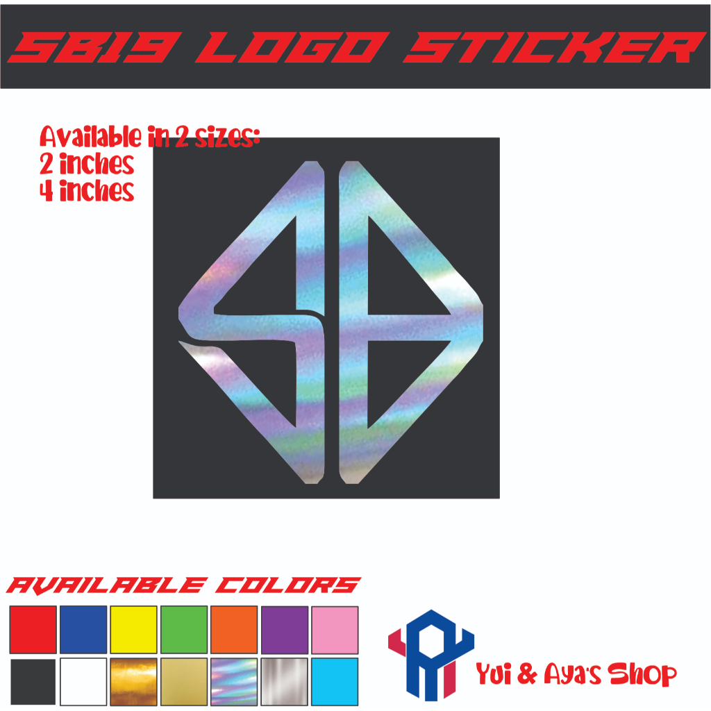 SB19 logo machine-cut waterproof sticker | Shopee Philippines