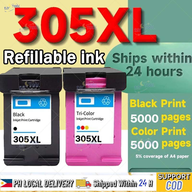 HP 305 HP 305XL ink cartridge Compatible for HP Deskjet 2710 2720 plus ...