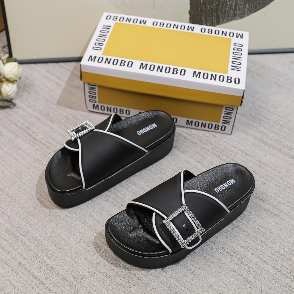 IVAN MONOBO jello one strap SANDALS FOR WOMEN MONOBO SLIPPER WITH BOX ...