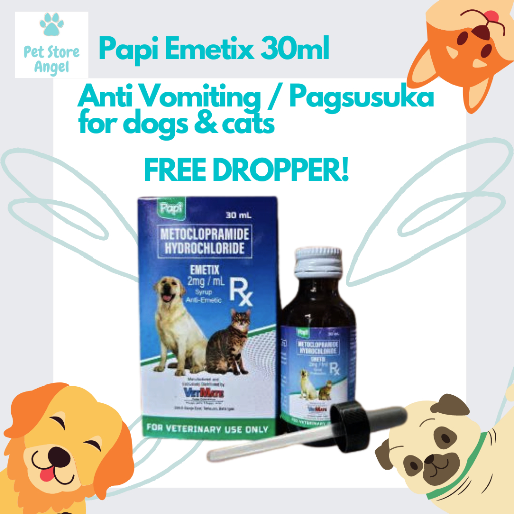 Gamot sa Pagsusuka ng Aso at Pusa Papi Emetix Metoclopramide 30 ml for ...