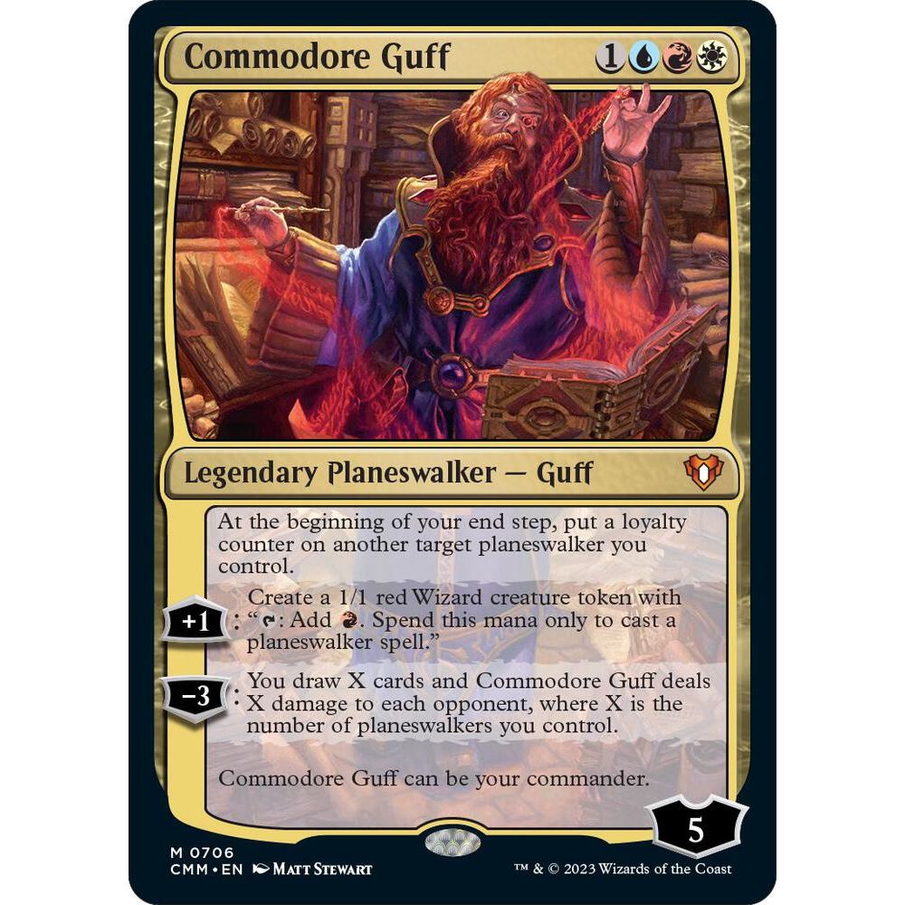 Magic the Gathering - Commodore Guff - MTG Multicolored Blue / Red ...