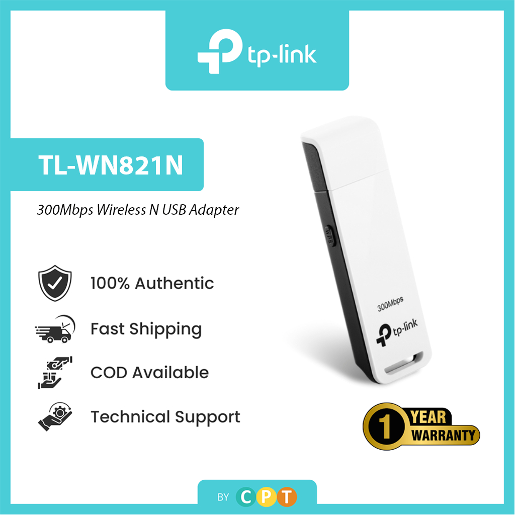 TP-Link TL-WN821N 300Mbps MIMO technology Wireless N USB Adapter ...