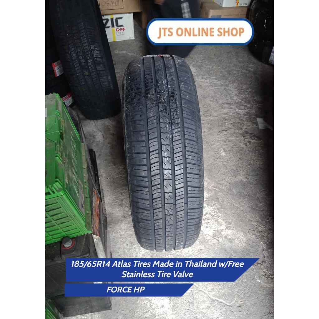 185/65R14 Atlas Tires Made in Thailand w/Free Stainless Tire Valve | Shopee Philippines