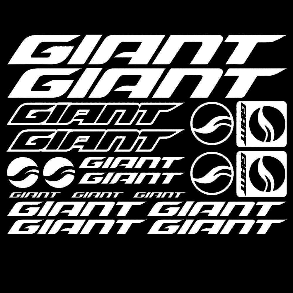 Giant Vinyl Stickers Sheet for Bike Frame - Cycling Bicycle Mtb Road ...