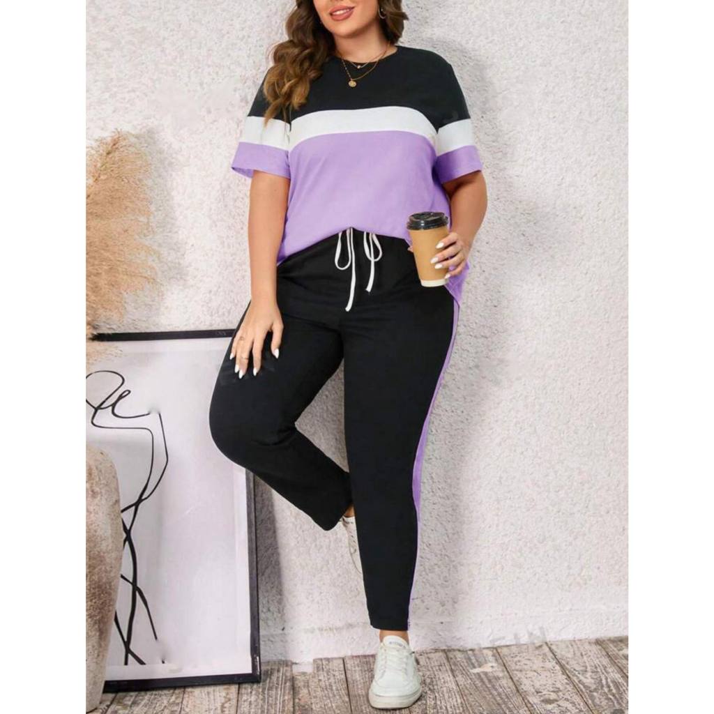 WOMENS PLUS SIZE MI-MI COMBI COORDINATES/SETS/TERNO | Shopee Philippines