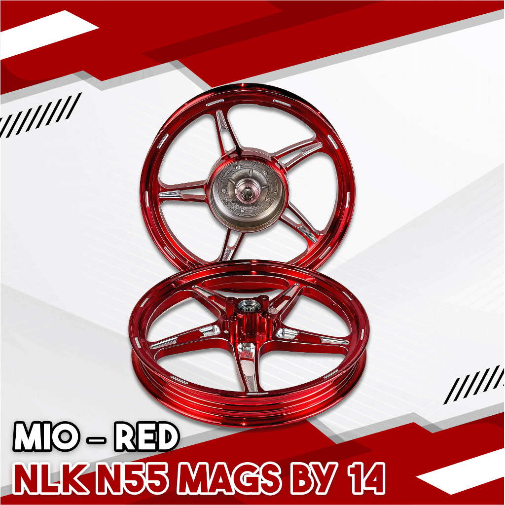 ORIGINAL NLK MAGS N55 BY 14 MIO/CLICK/M3/NMAX V2 | Shopee Philippines