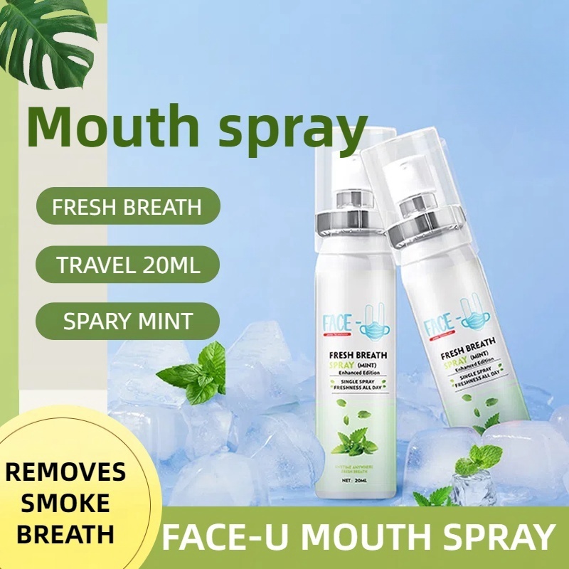 FACE-U Mouth Spray Fresh Breath Oral Remoevss Moke Breath Mouth Spray ...