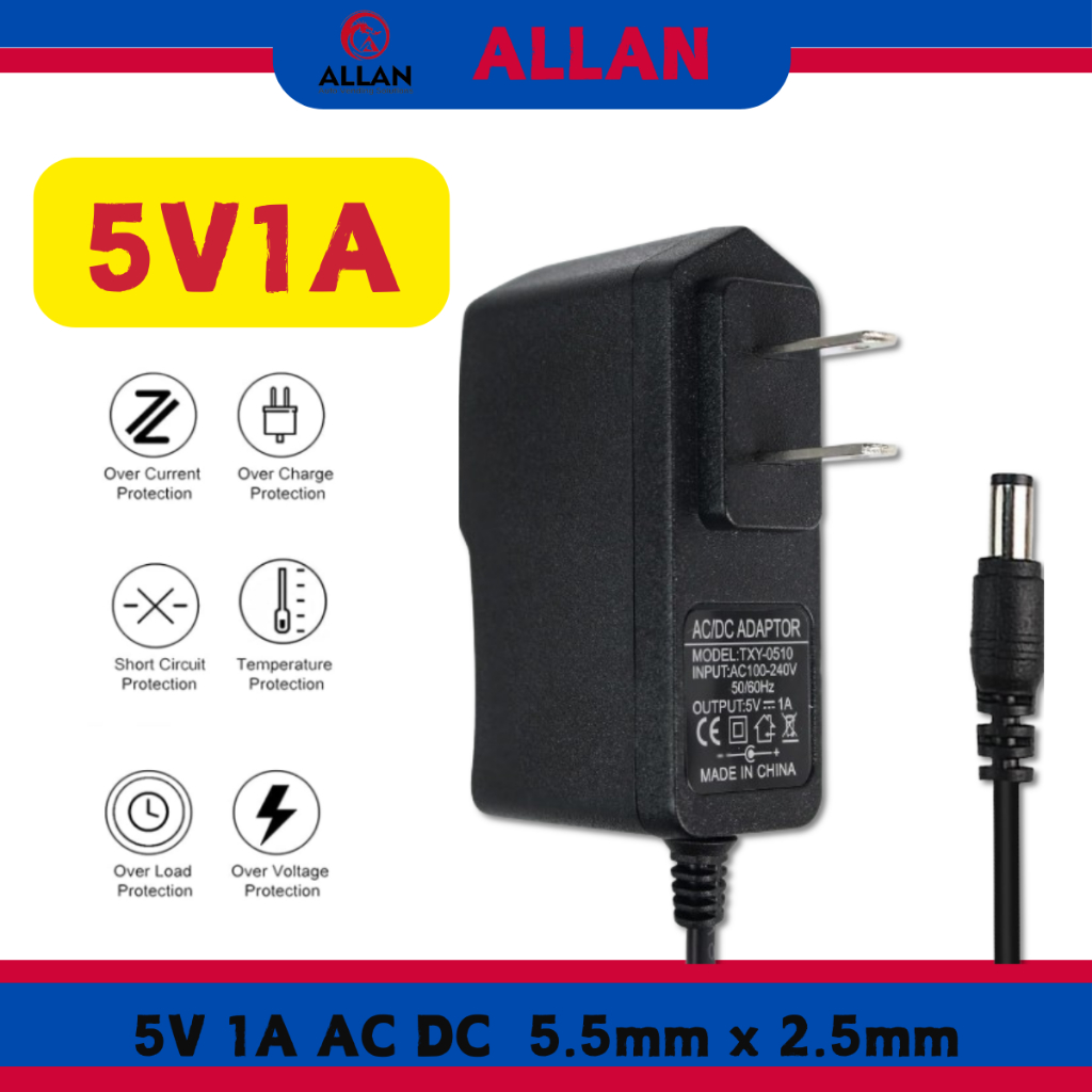 ALLAN US American Standard DC 5V1A 5.5*2.5 ADSL Cat Mercury TP Fast ...