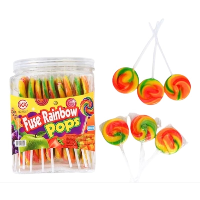 Fuse Rainbow Pop/ Lollipop 40pcs | Shopee Philippines