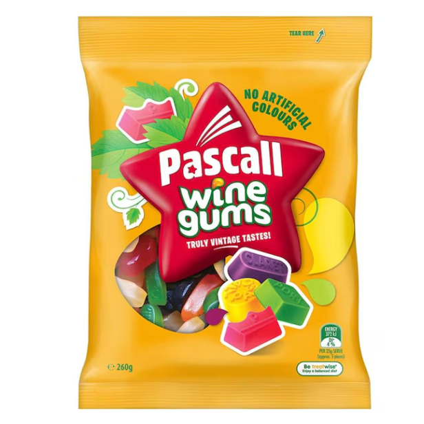 Pascall Wine Gums Soft Chewy Lollies 260g ( FEB 2025) | Shopee Philippines