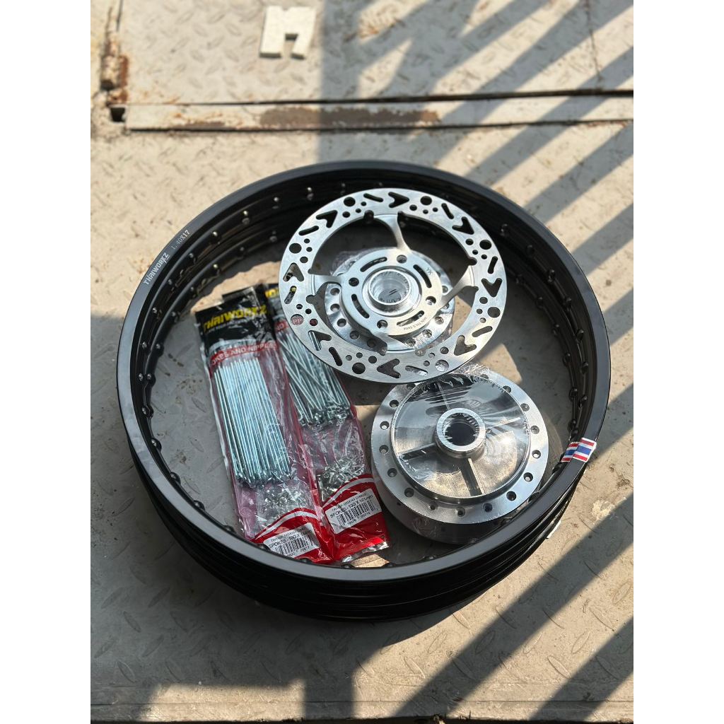 Thaiworkz rim set Wave/Xrm/Rs 125 with Rotor disc 4holes bowl type ...