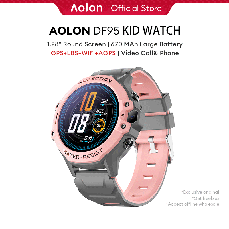 Aolon DF95 Smart Watch GPS+LBS+WIFI+AGPS Two-way Voice Chat & Call 4G ...
