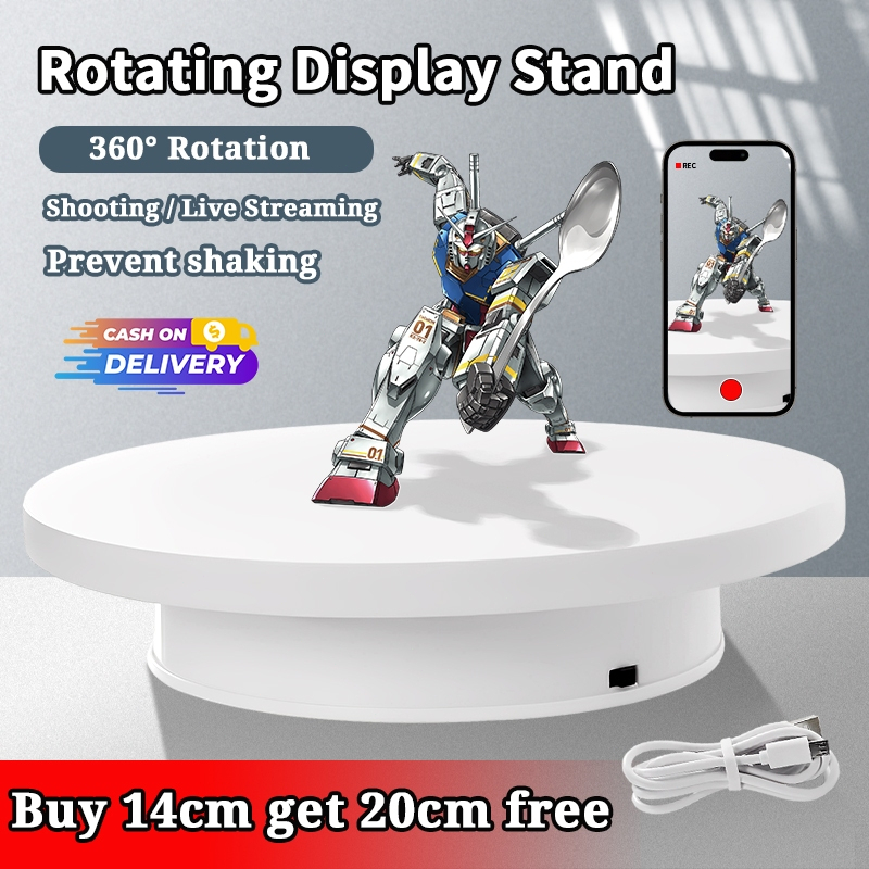Rotating Display Stand 360 Degree Rotation Motorized Turntable Cake Toy ...