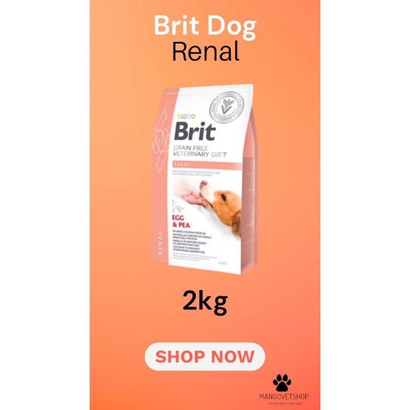 Brit Renal Dry Food 2kg Canines Original Packaging | Shopee Philippines