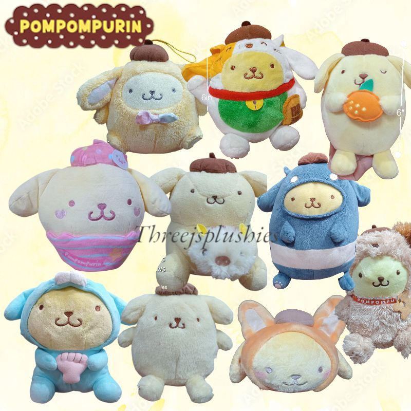Pompompurin X Bonobono Sanrio Furyu 2019 stuffed toys | Shopee Philippines