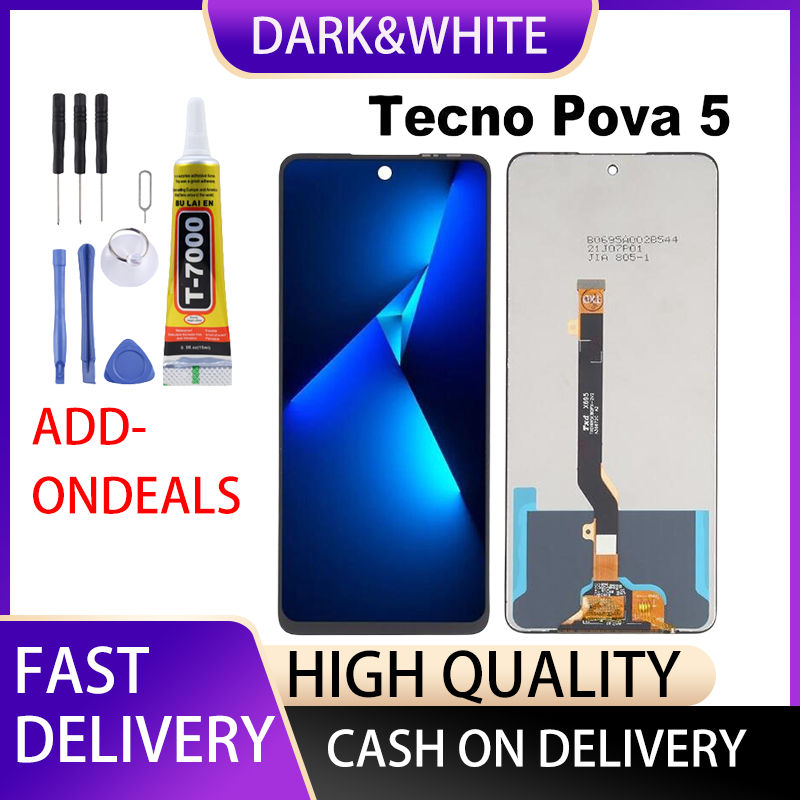 Tecno LCD Tecno Pova 5 LH7n Pova 5 Pro LH8n LCD Touch Screen Display for Replacement | Shopee ...