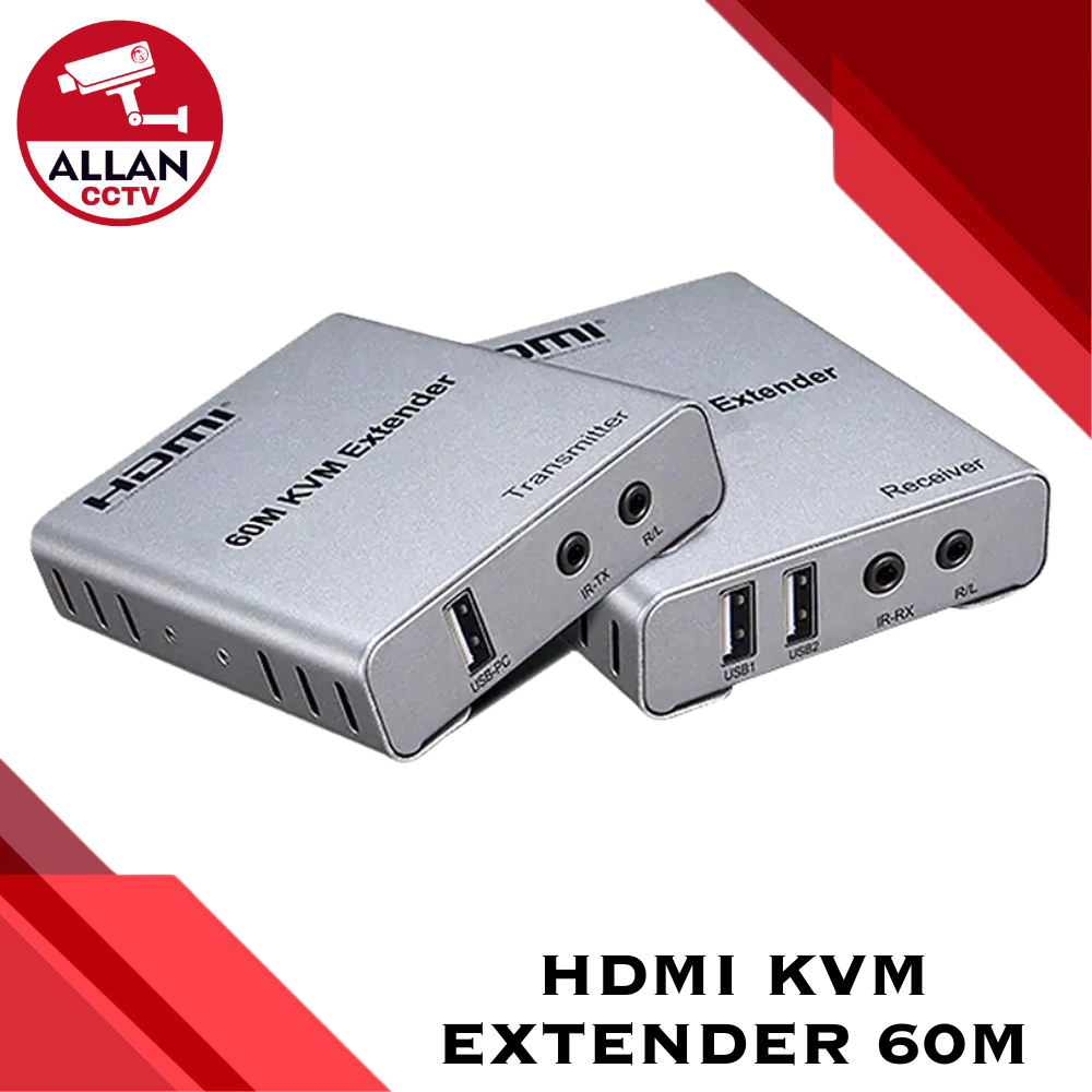 60M Extender HDMI USB KVM Extender HDMI Video Audio Ethernet Lan ...