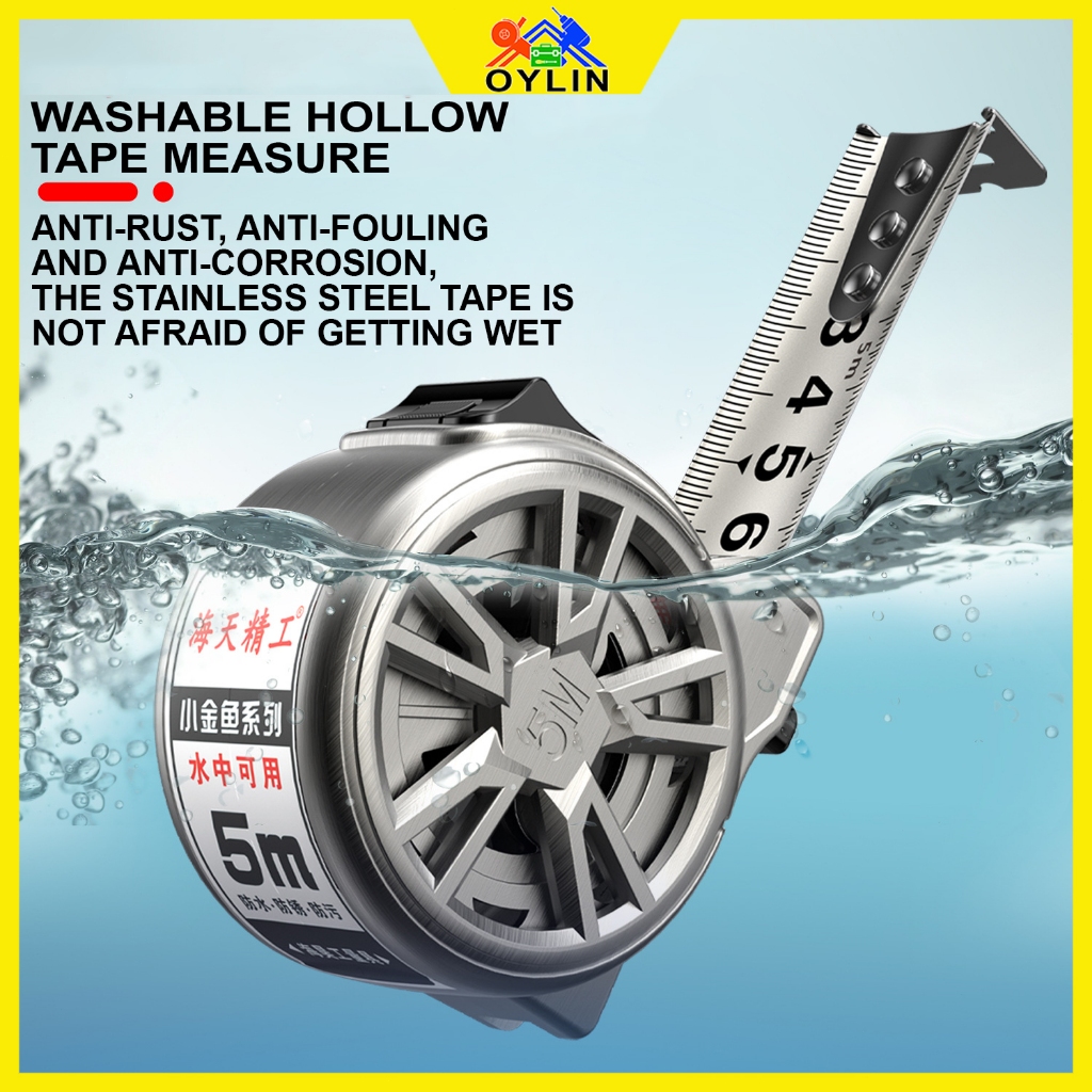 Measure tape Waterproof Rust-proof Stainless Steel hollow series tape ...