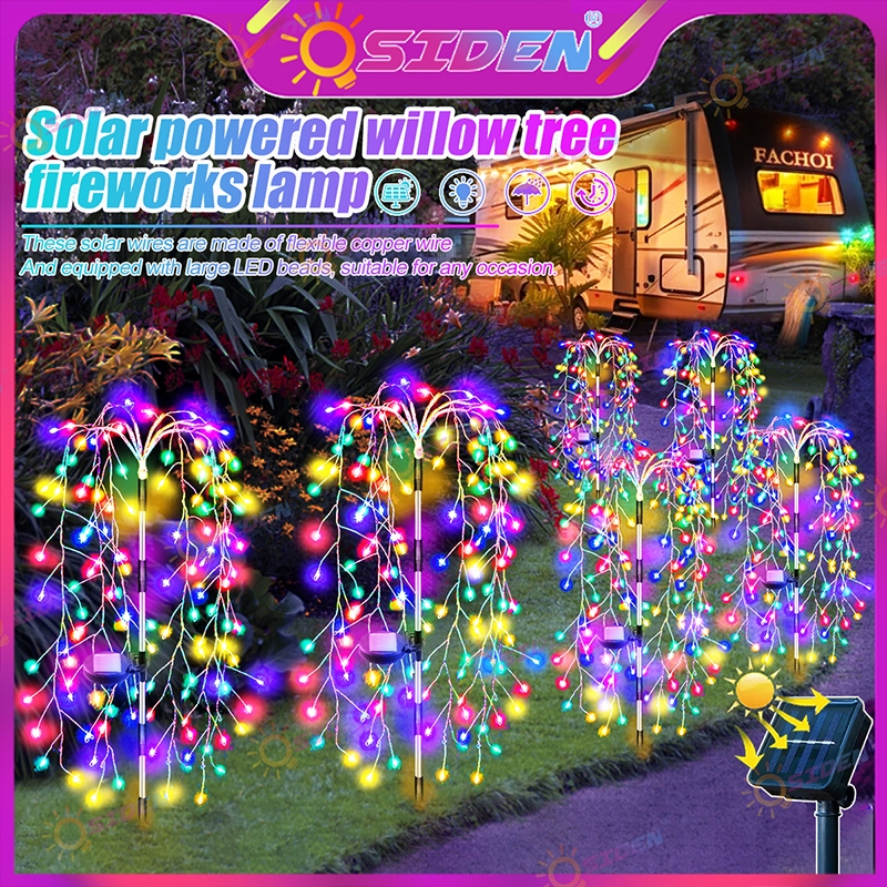 OSIDEN Solar Firework Light chrismast light waterproof Solar Willow ...