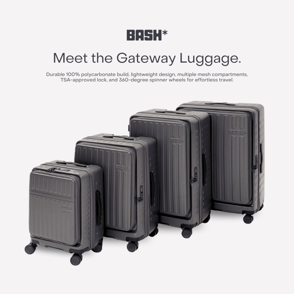 BASH Gateway Luggage Collection in Slate | Shopee Philippines