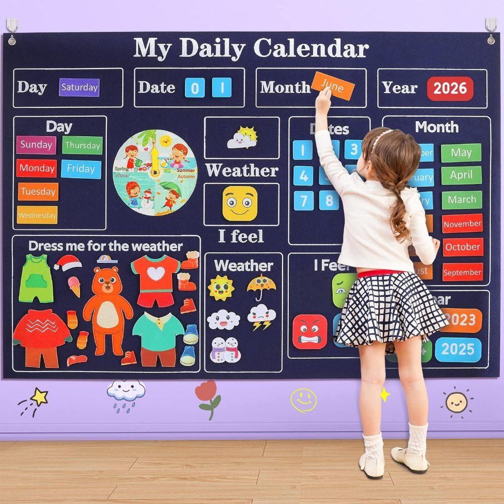 My Daily Calendar,Farm,Transportation Felt Story Board For Toddlers ...