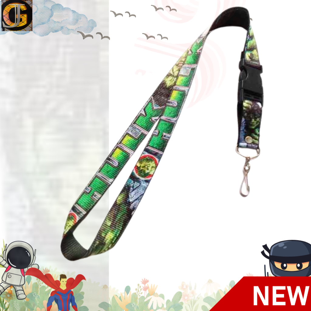 jg New Green Hulk Lanyard Id Lace & Name tags | Shopee Philippines