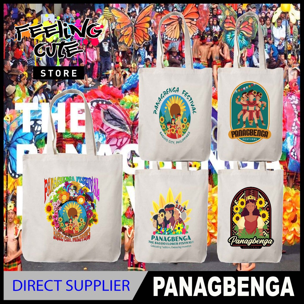 Panagbenga BAguio Pilipinas Design Tote bag Katsa Canvas High Quality ...