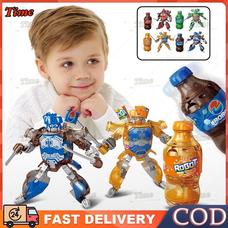 Creative Soda Transformers Toy Coke Can Model Battle Mecha Autobot ...